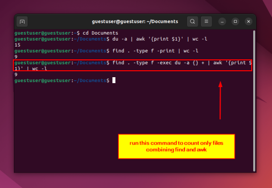 4 Easy Ways to Count Files in Linux Using CLI