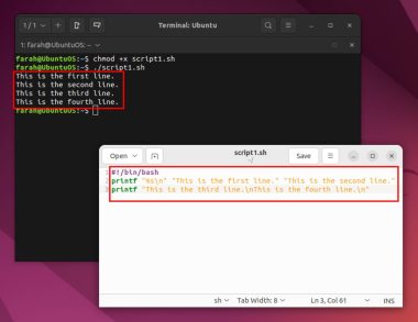 4 Best Ways to echo a New Line in Bash