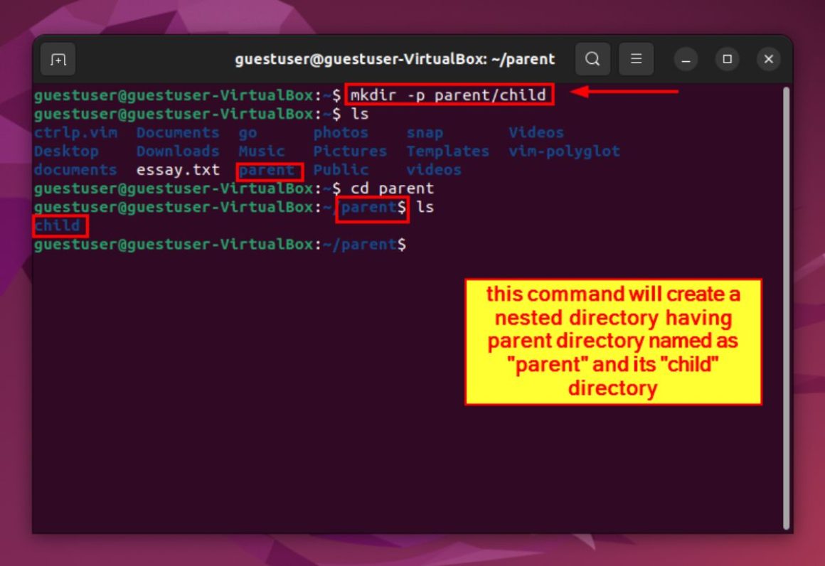 Create A Directory In Linux Using Mkdir Command 5 Best Methods 3858