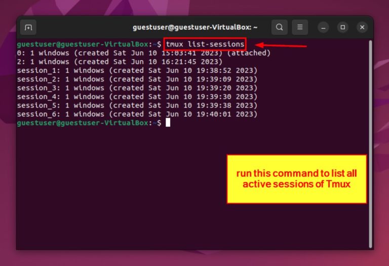 How To List Tmux Sessions 3 Effective Ways 