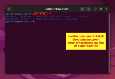 7 Easy Methods to List Only Directories Linux