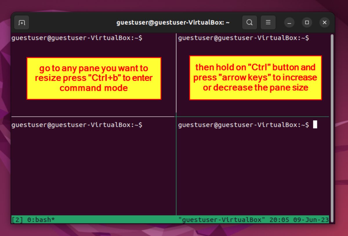 How to Adjust Tmux Pane Size [3 Effective Methods]