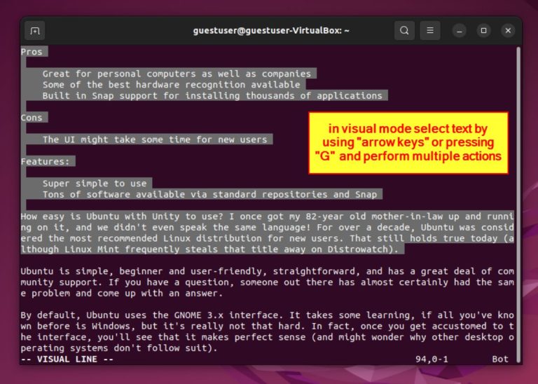 3 Effective Methods To Select All in Vi/Vim