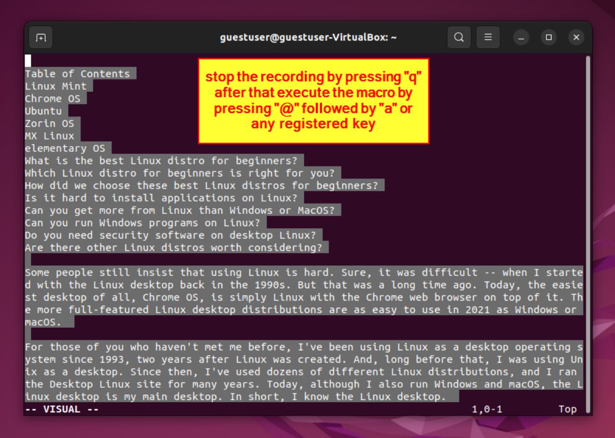 3 Effective Methods To Select All in Vi/Vim