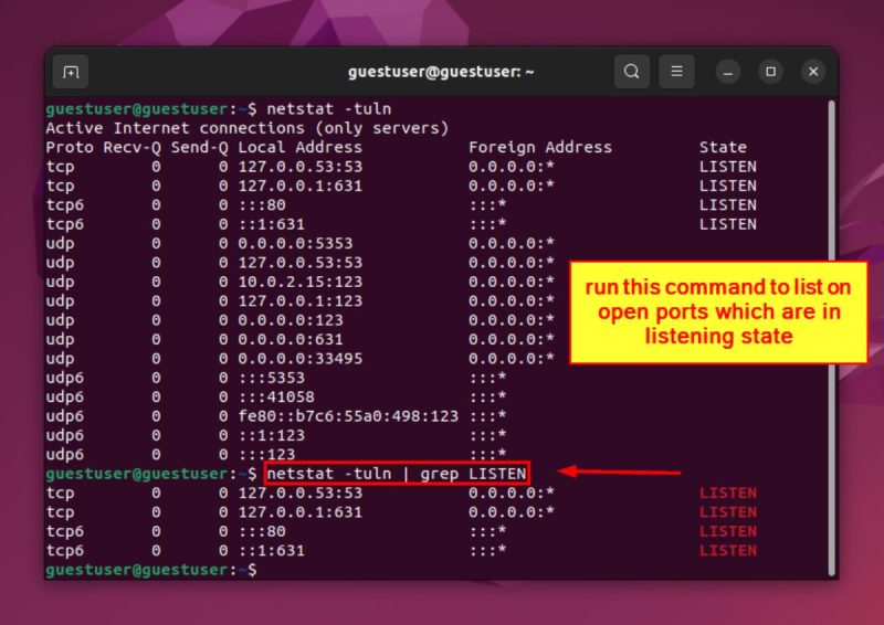 How to Check Open Ports in Linux [5 Easy Methods]