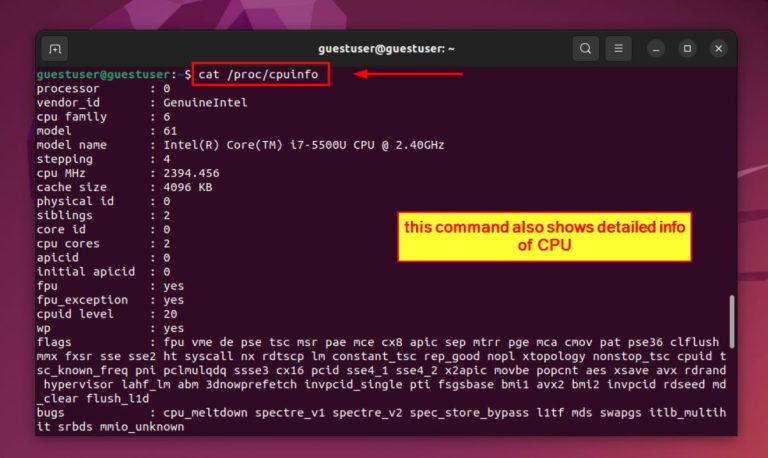 8 Effective Ways to Get CPU Info Linux