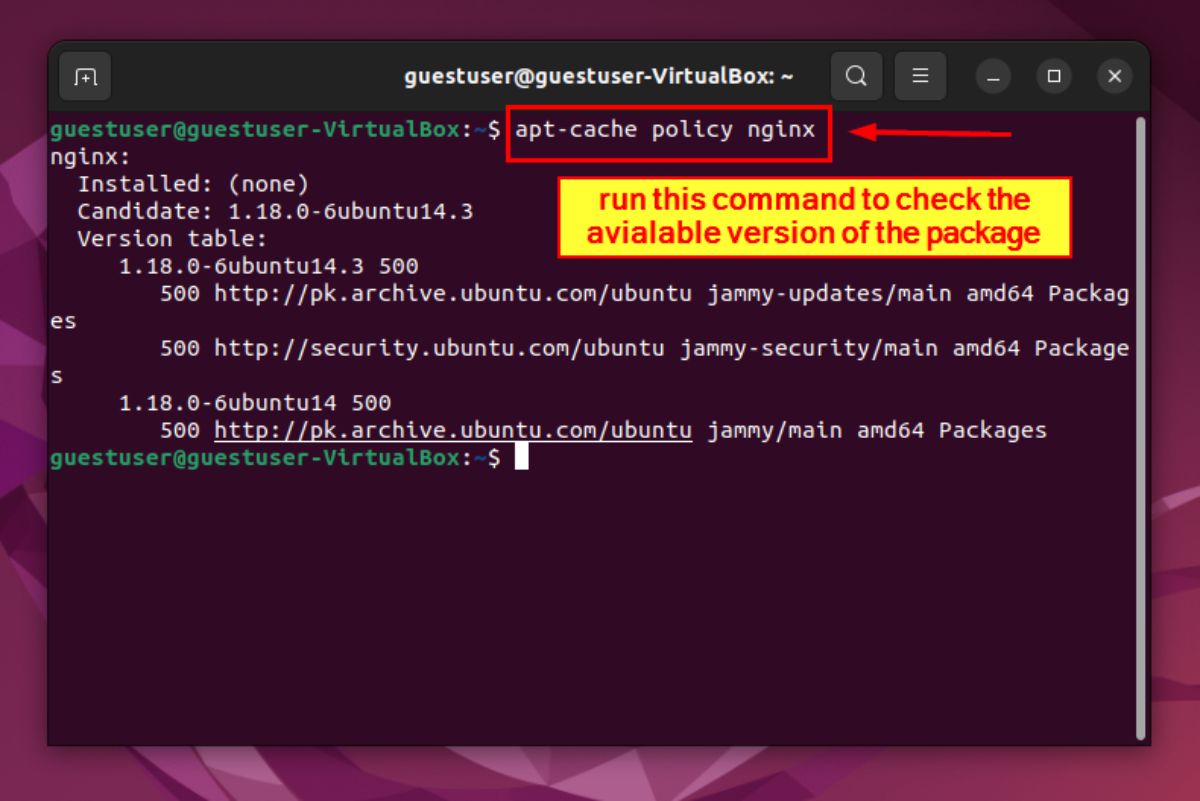 Apt Install Specific Version of a Package: How to Do It?
