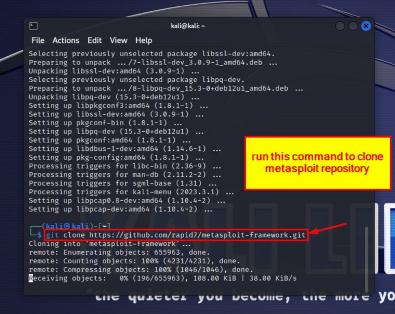 How to Install Metasploit in Kali Linux [Tutorial]