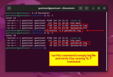 How to Empty Log File Linux [6 Effective Methods]