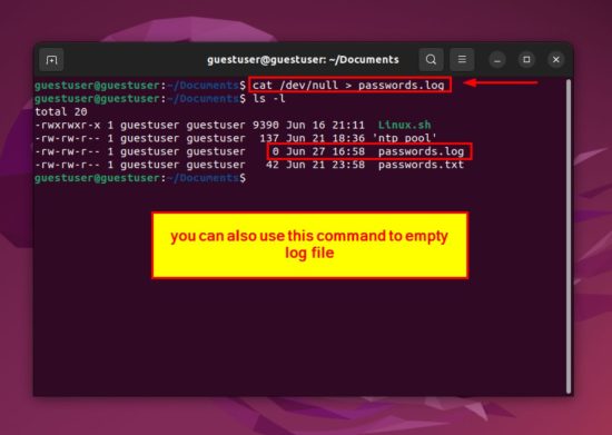 How to Empty Log File Linux [6 Effective Methods]