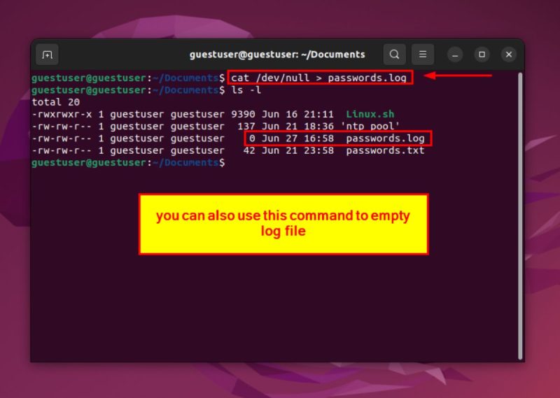 How to Empty Log File Linux [6 Effective Methods]