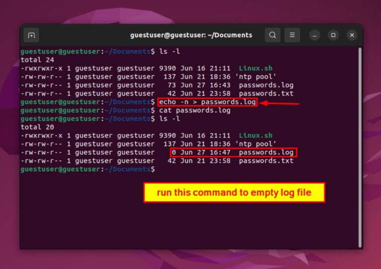 How to Empty Log File Linux [6 Effective Methods]