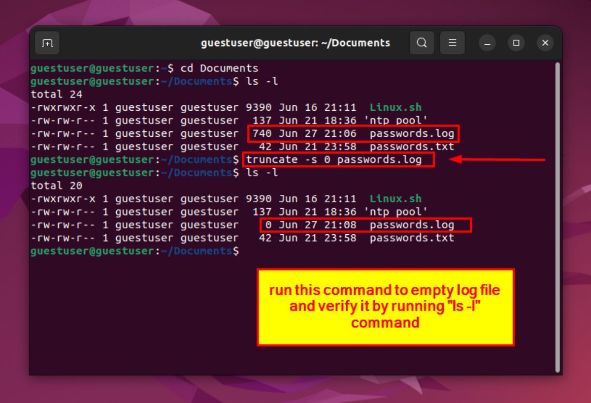 How to Empty Log File Linux [6 Effective Methods]