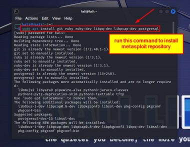 How to Install Metasploit in Kali Linux [Tutorial]