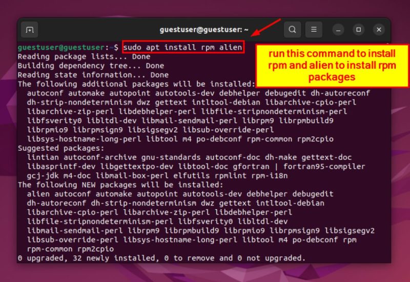 10 Simple Steps to Install RPM Ubuntu