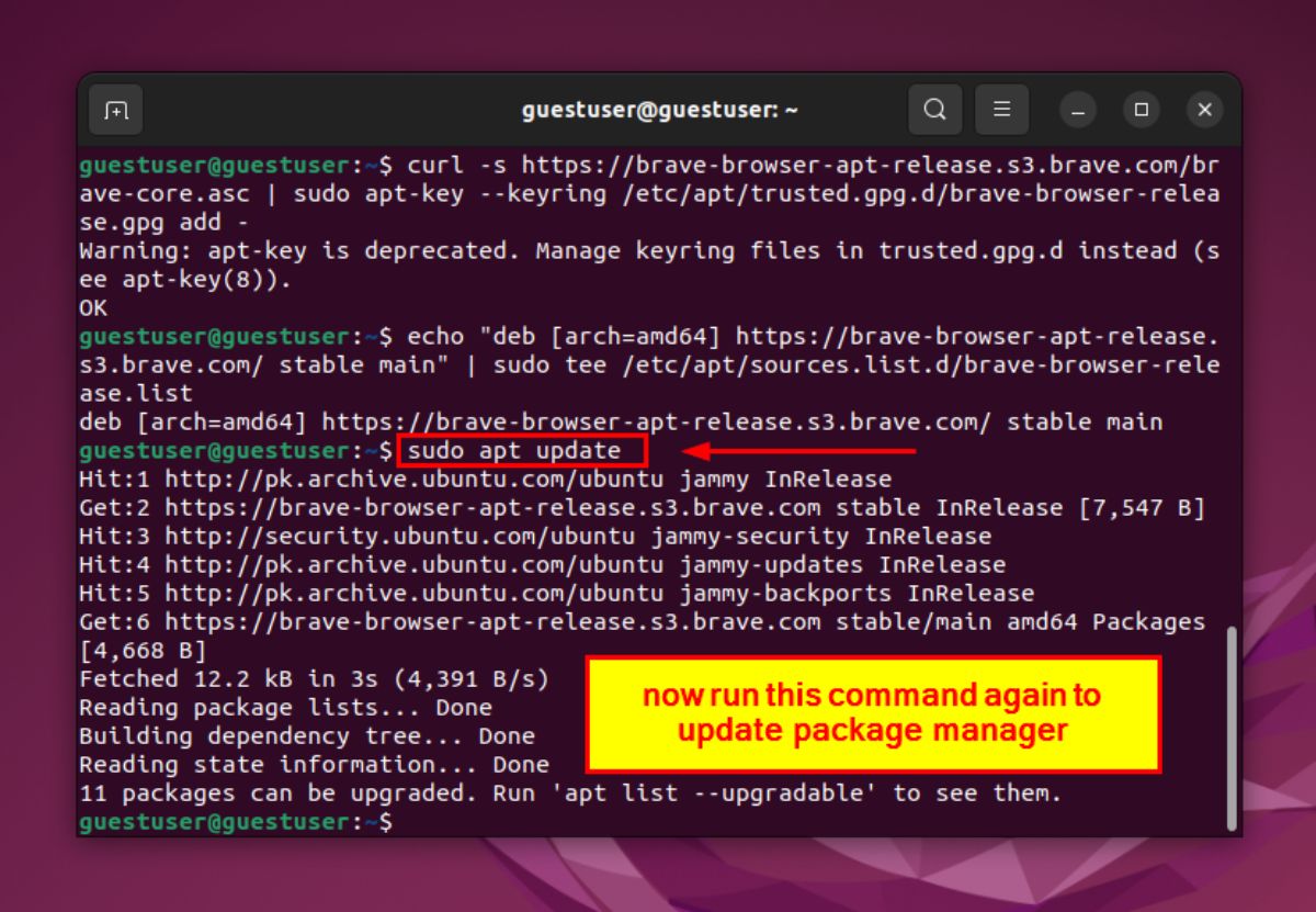 How to Install Brave Browser in Ubuntu [ 10 Simple Steps]