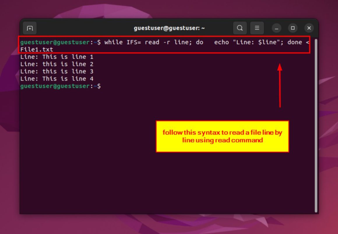 6 Best Methods to Use the Read Command in Linux