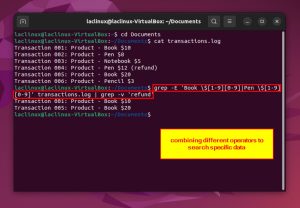 Use Grep with OR Operator, AND Operator, and NOT Operator