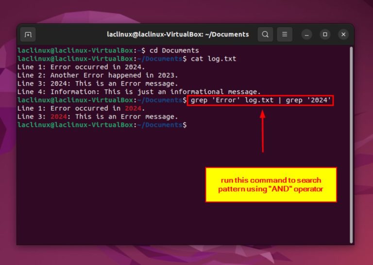 Use Grep with OR Operator, AND Operator, and NOT Operator