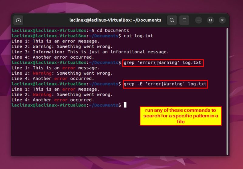 Use Grep with OR Operator, AND Operator, and NOT Operator