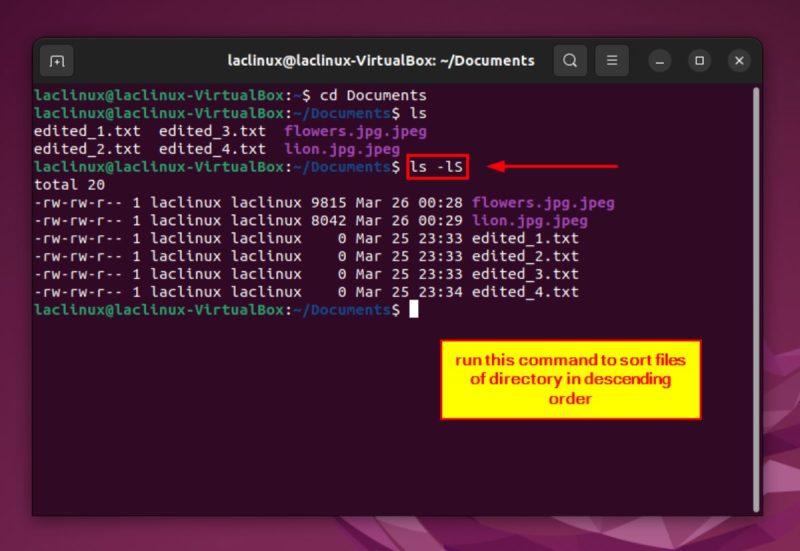 5 Ways To Use ls Command to Sort Files by Size in Linux