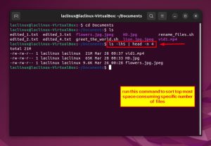 5 Ways To Use ls Command to Sort Files by Size in Linux