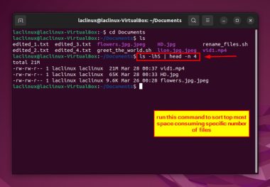 5 Ways To Use ls Command to Sort Files by Size in Linux